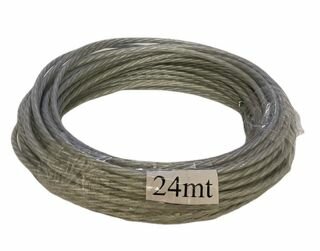 Трос тента (пломбировочный) TIR 24м D 5.5mm (метал. в оболочке ПВХ)