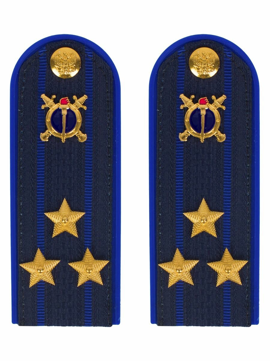 Погоны Юстиции на куртку пластик, звание Полковник 14х5,5см 751657