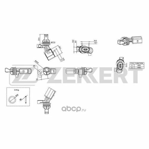 Датчик ABS задн. прав. VW Amarok 10- ZEKKERT SE6031