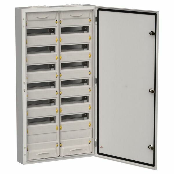 Щит распределительный ЩРн TITAN 5, ЩРн 168 модулей (2х84) 1085х570х140мм IP54 серый модулей (одна дверь) ИЭК