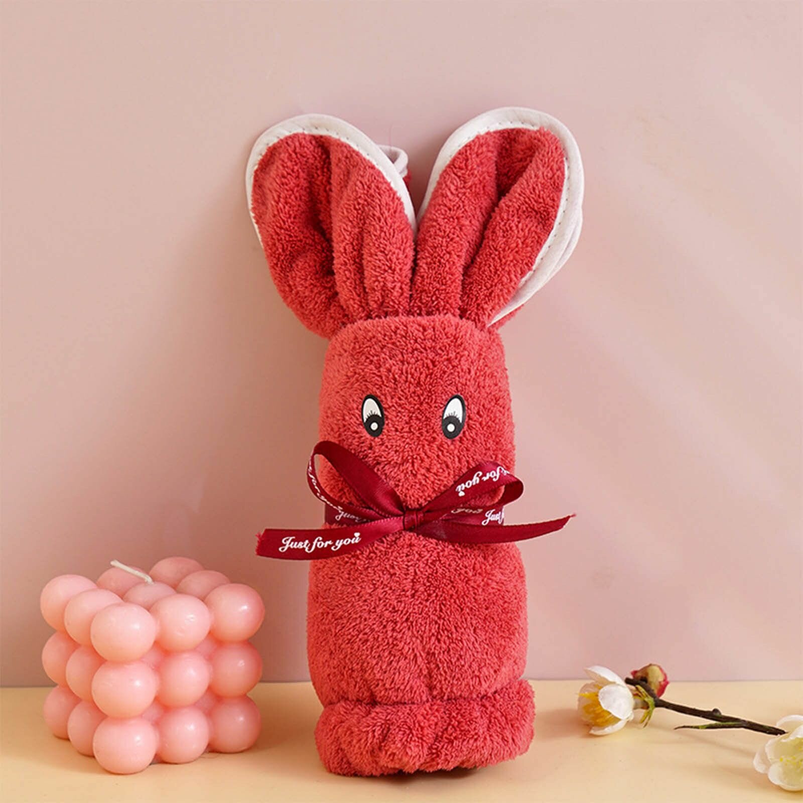 Aufmer Полотенце для лица, рук, Хлопок, 35x75 см, красный, 1 шт.