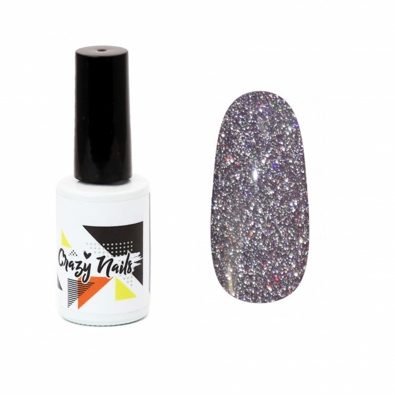 Гель-лак светоотражающий Crazy Nails, Коллекция "Пандамия", цвет "Прекрасная прекрасность",10мл.