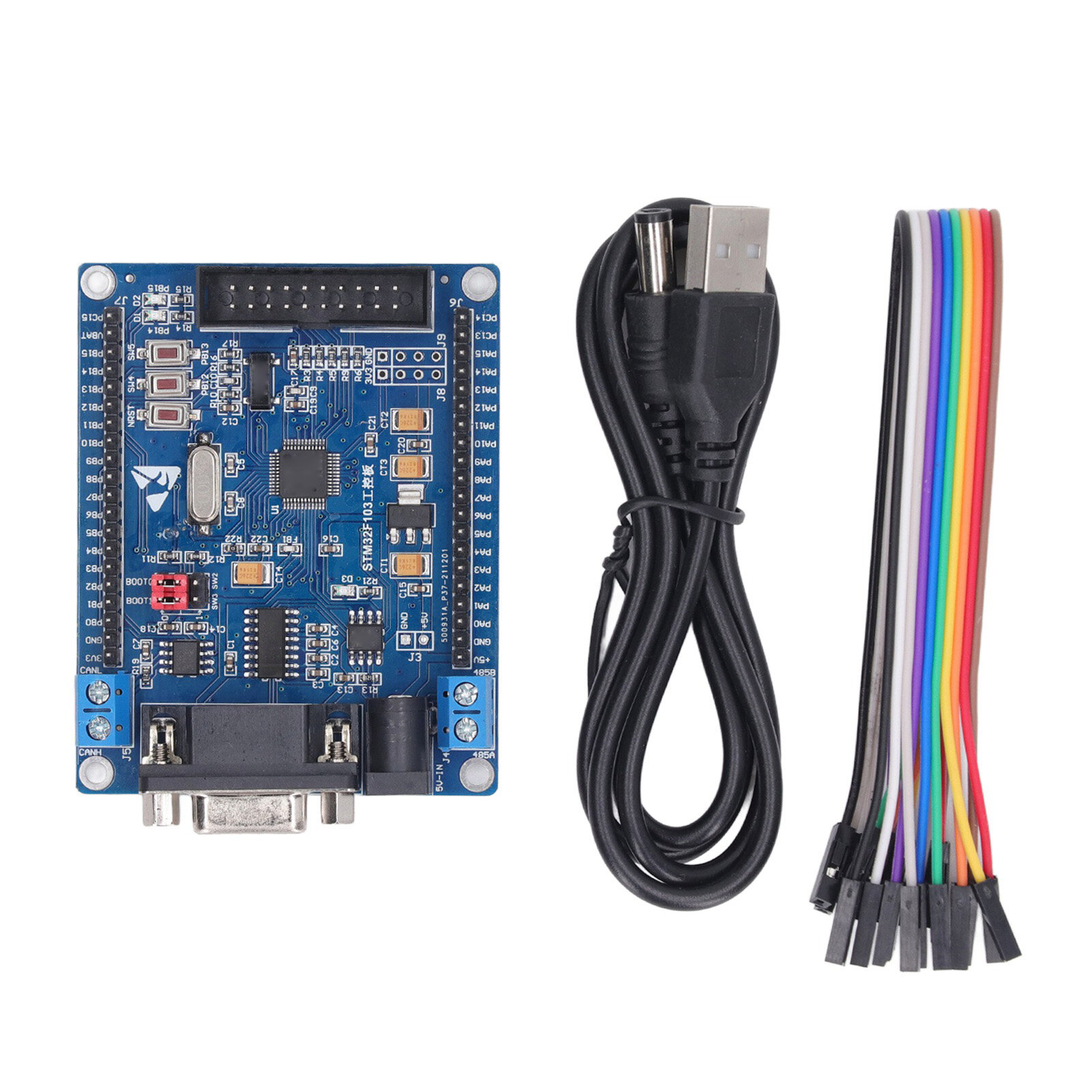 Плата разработки STM32. Все выводы доступны. Учебная плата ядра ARM STM32F103C8T6 с интерфейсами RS485 и CAN485.