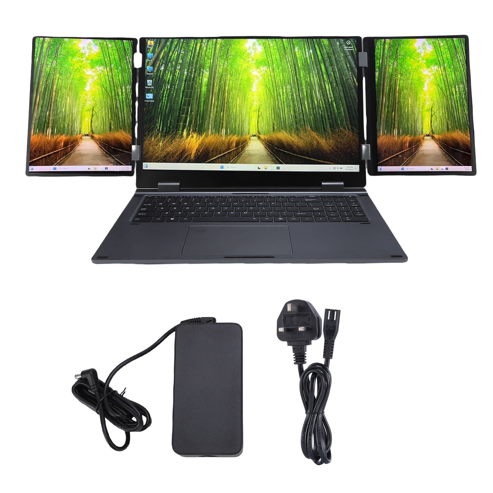 Складный тройной экран ноутбук для Windows 11 Pro Wi -Fi 6 RJ45 Распознавание лица 16 ГБ ОЗУ 2 ТБ SSD 16 -дюймовое двойное 10,5 -дюймовое ноутбук Великобритания