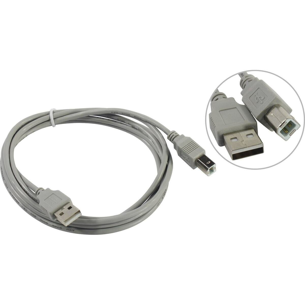 Cablexpert Кабель USB 2.0 A-->B 1.8м
