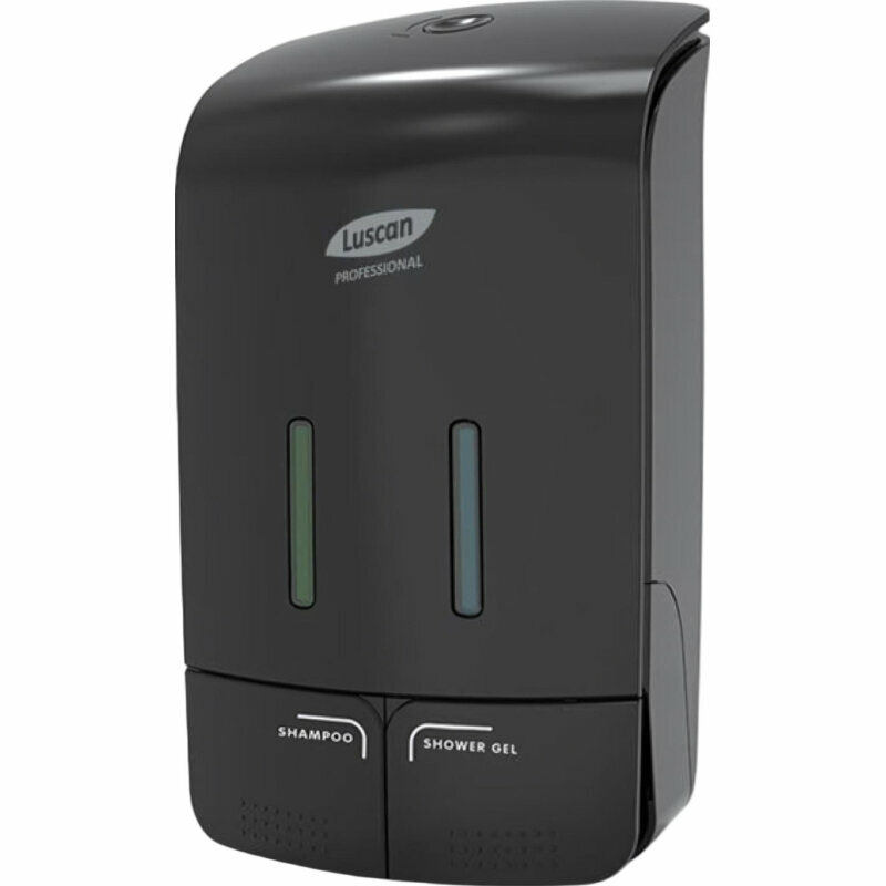 Дозатор для жидкого мыла Luscan Prof Etalon 2x550мл черный 151052, 1653729