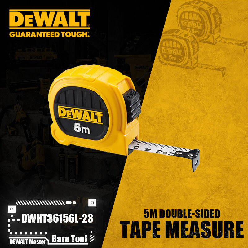 DEWALT DWHT36156L-23/DWHT36158L-23 5M 7.5M Двусторонняя измерительная лента