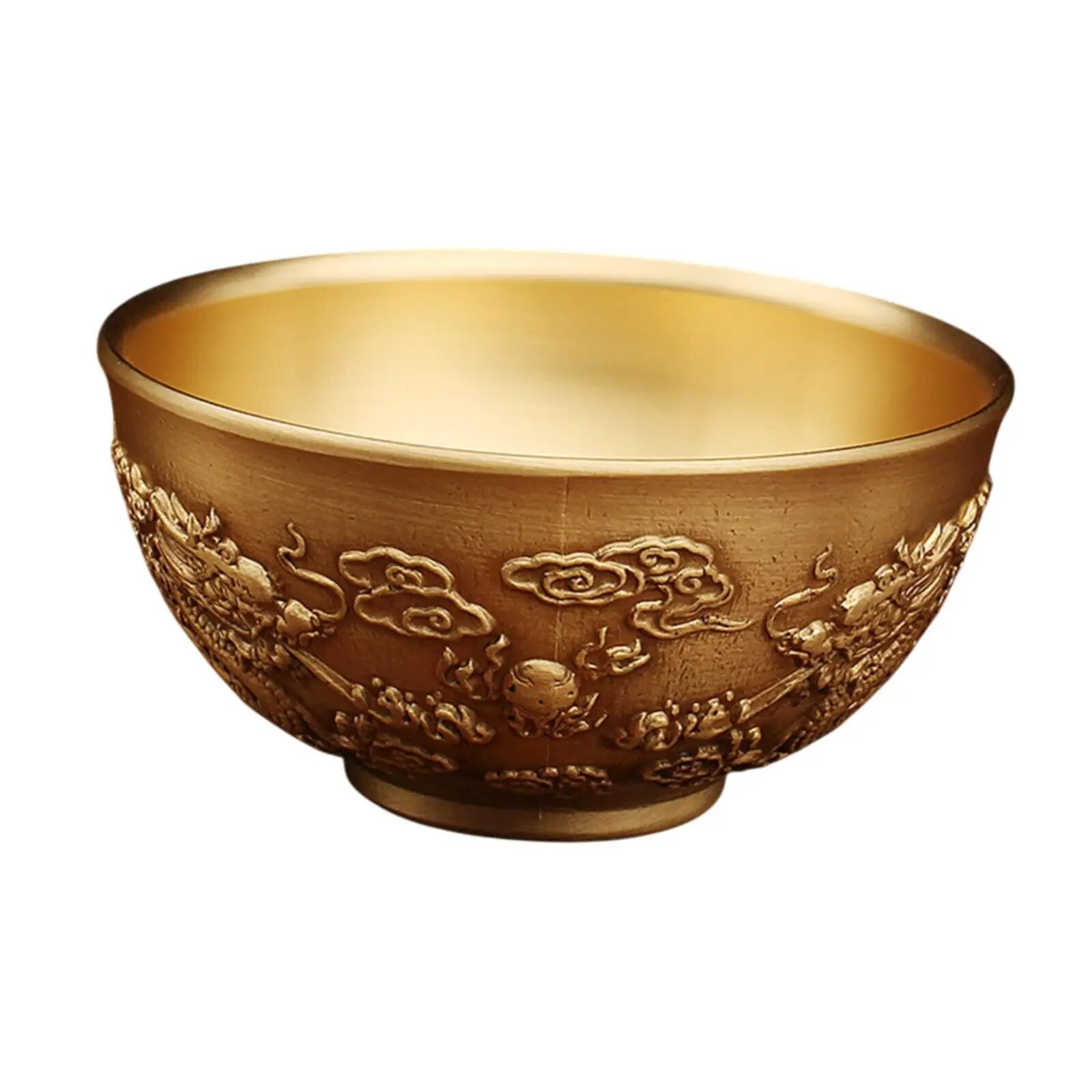 Латунная чаша фэн-шуй Dragon Pattern Bowl
