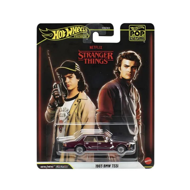 Hot Wheels Premium 1:64 модель автомобиля Stranger Things 1983 BMW 733i