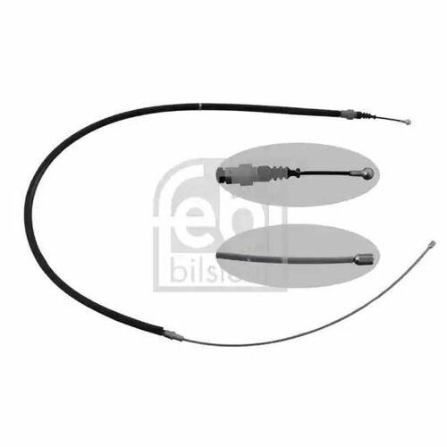 Трос ручного тормоза Febi 49624 для SEAT Cordoba, Ibiza III; Skoda Fabia I, II; VW Polo