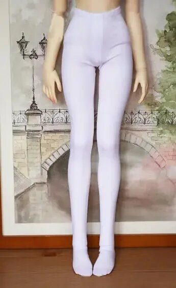 Тонкие белые колготки для кукол MSD/BJD 1.4 size