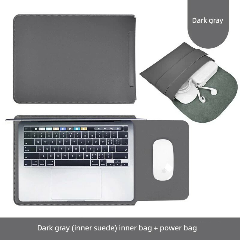 Чехол для ноутбука ASUS Zenbook 14 2024 с флисовой подкладкой и сумкой для зарядки для надежной защиты