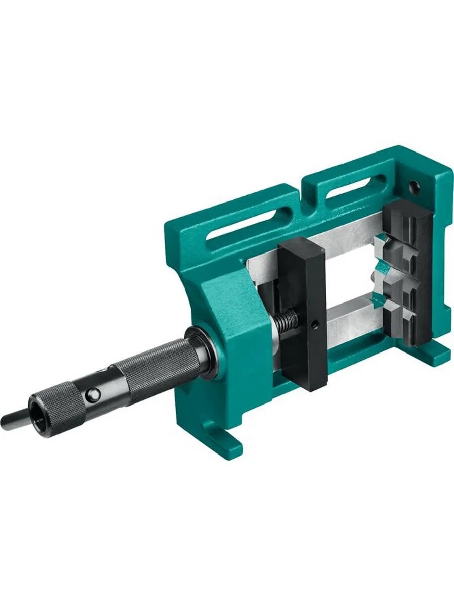 Станочные тиски Kraftool 32716-100, ширина губок 100мм, чугун, трёхсторонние