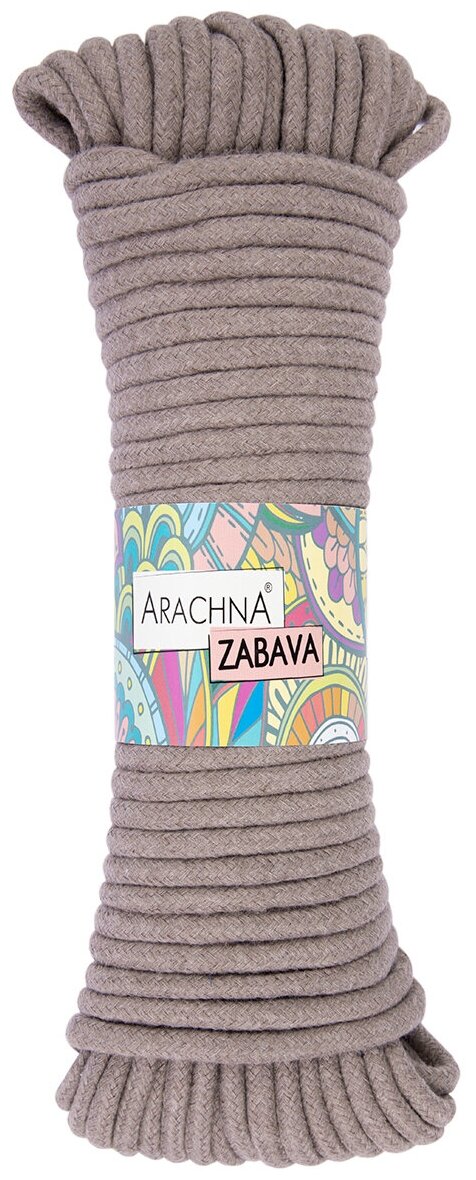 Пряжа (шнур) 3 шт. х 330 г ARACHNA "ZABAVA" 51% хлопок, 49% полиэстер 25 м №303 т. бежевый