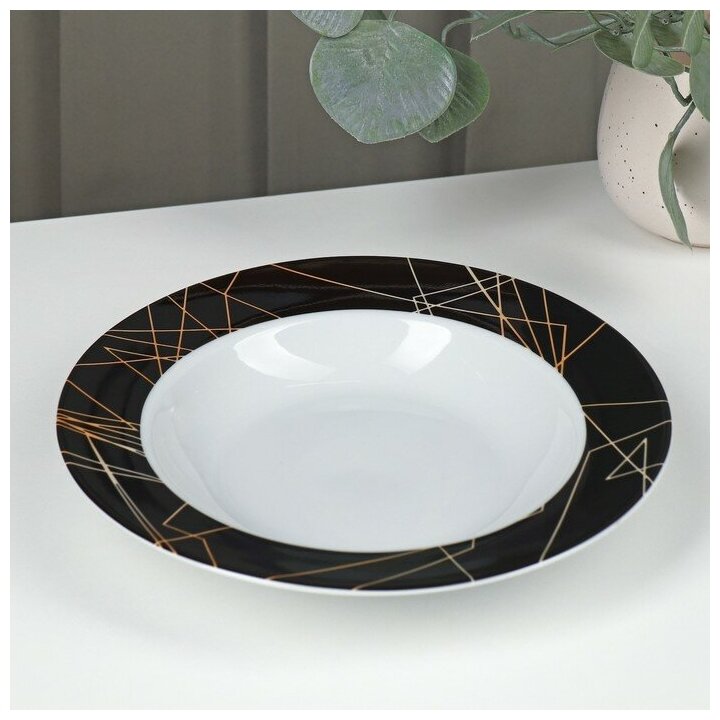 Тарелка суповая Доляна «Кассиопея», 300 мл, d=21 см