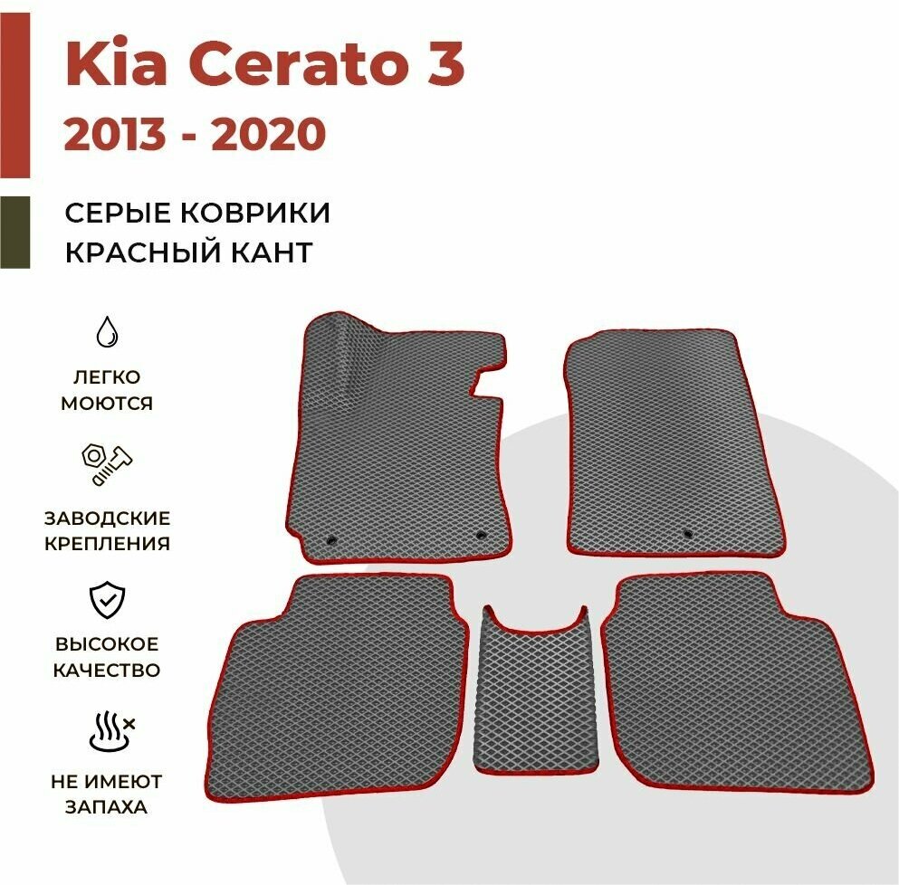 Автомобильные коврики EVA в салон Kia Cerato III (2013-2020)