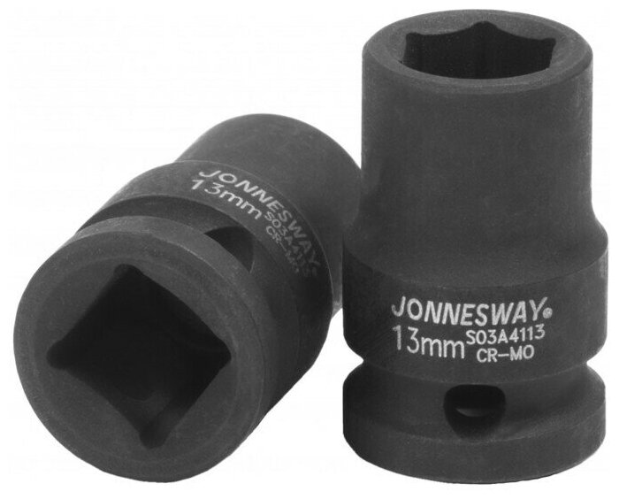 Головка торцевая ударная 1/2"DR, 13 мм, S03A4113, Jonnesway