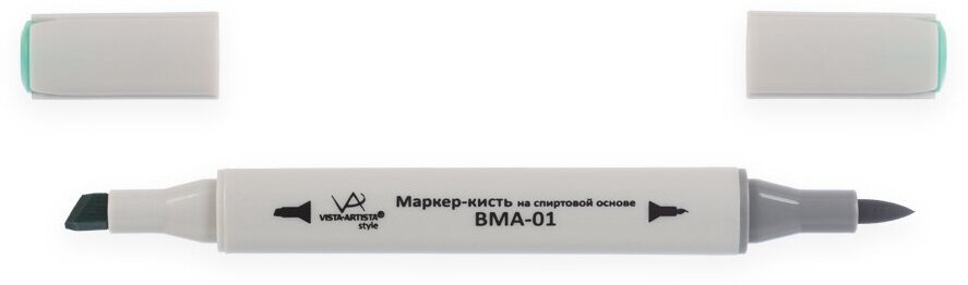 Vista-Artista Маркер-кисть на спиртовой основе "Style", Z393 изумрудный тусклый sela39 YTZ2