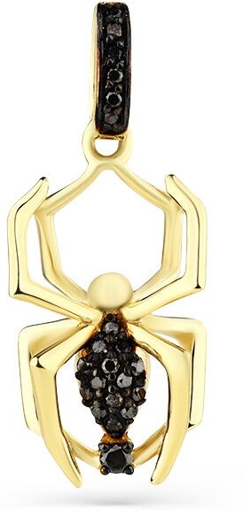 Подвеска, желтое золото, 585 проба, бриллиант