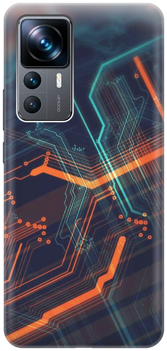Силиконовый чехол Микросхема на Xiaomi 12T / 12T Pro / Сяоми 12Т / 12Т Про