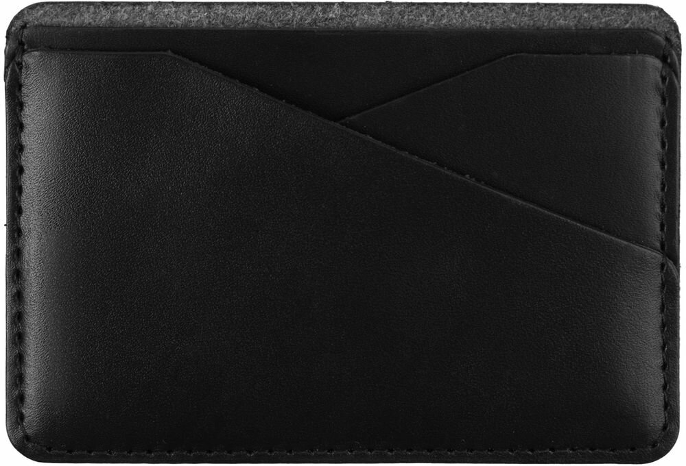 Чехол для карточек inStream, черный, 10,5х7,3х0,5 см; упаковка: 12,5х8,5х2 см, натуральная кожа