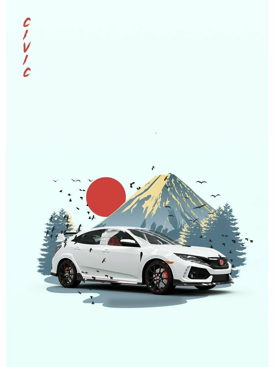 Постер "JDM CARS. Civic"