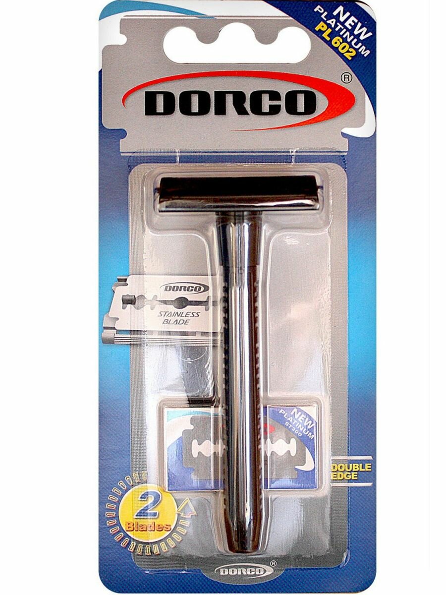 Dorco - станок для бритья + 2 сменных лезвия двусторонних