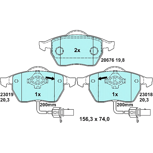 ATE 13.0470-7110.2 (13047071102 / 4B0698116A / 4B0698151) колодки пер Audi (Ауди) a6 c5 97- с дат (ceramic)