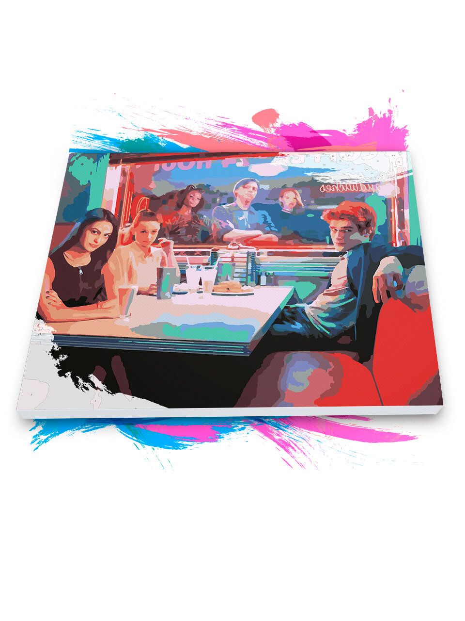 Картина по номерам на холсте Ривердейл - Кафе, 40 х 60 см