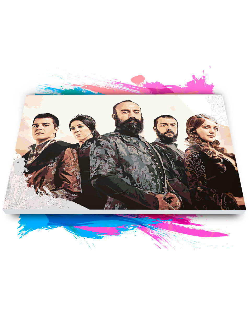 Картина по номерам на холсте Великолепный Век - Султан, 50 х 80 см