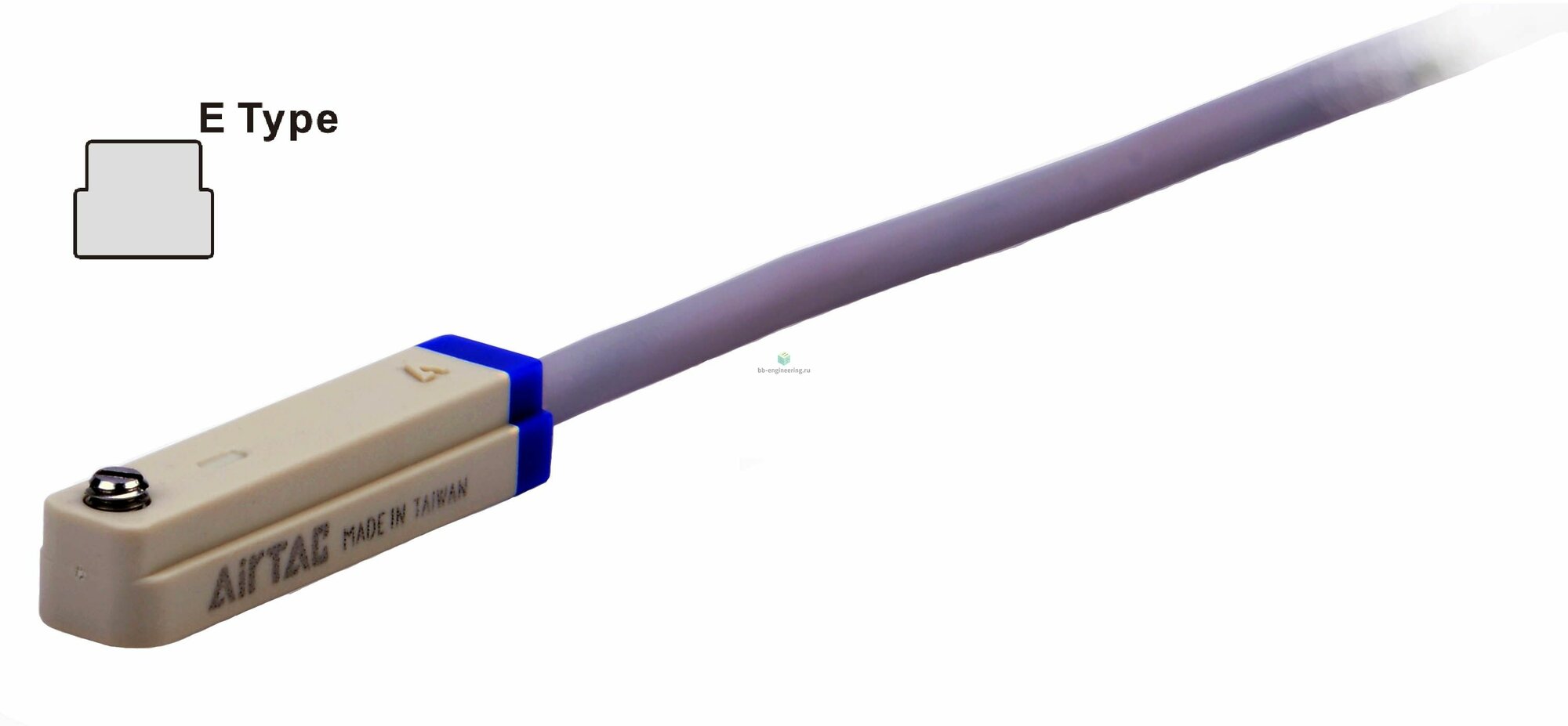DMSE-P030 Airtac Датчик магнитотрезестивный трехпроводный PNP под T-паз 6,3 мм на пневмоцилиндры, кабель 3 м
