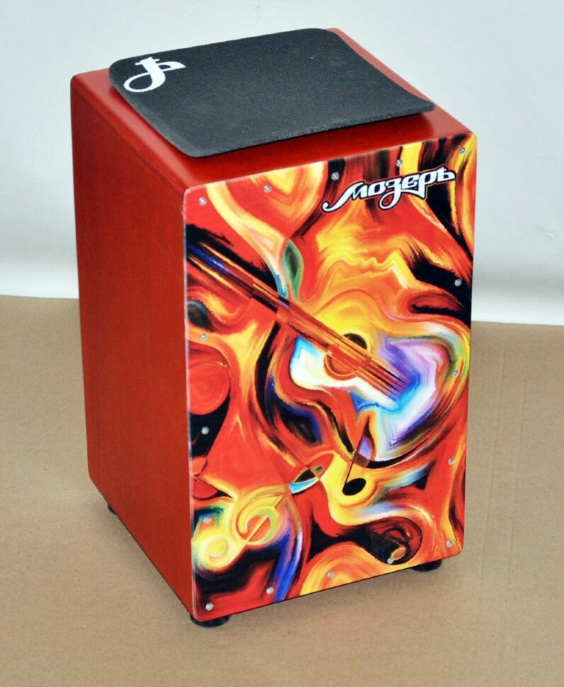 Кахон с глубоким басовым звучанием в сочетании с тонким звуком гитарных струн, тапа с принтом фламенко CJP-3-F01