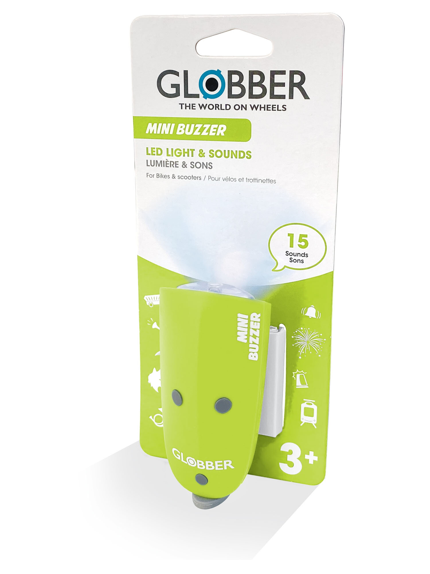Фонарь Globber Mini Buzzer Зеленый — фото 1