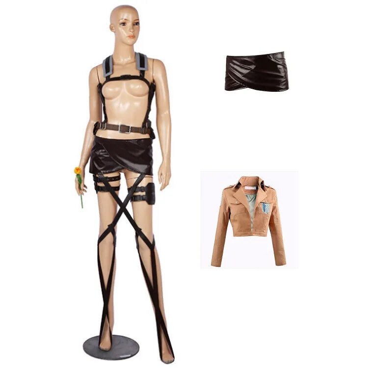 Косплей костюм Эрена Титана из аниме «Attack on Titan» XXL, Yellow Suit 3pcs