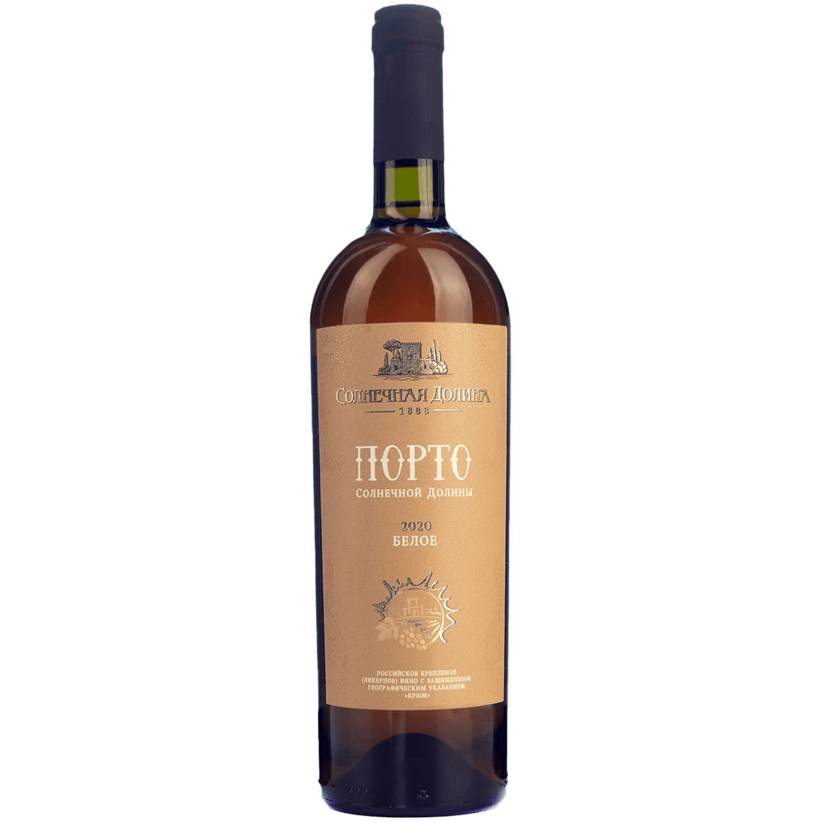 Вино Порто Солнечной Долины белое сладкое 0,75 л