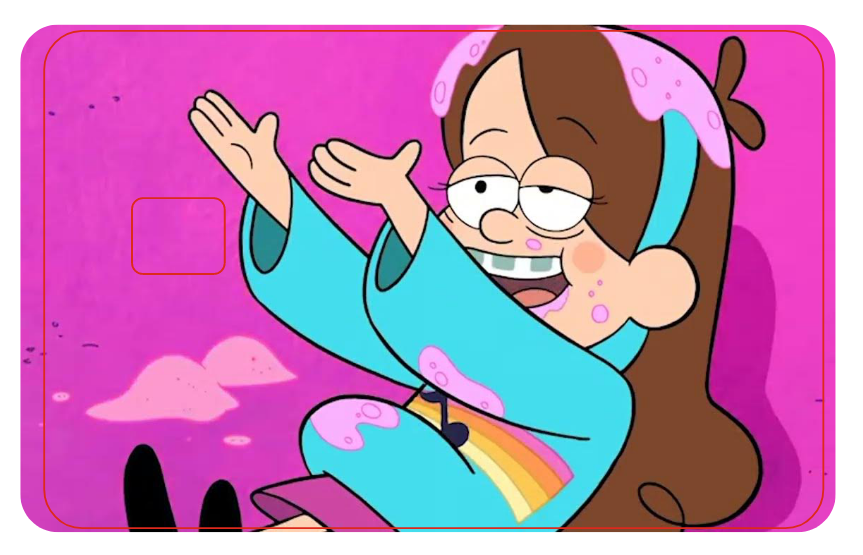 Наклейка на банковскую карту, стикер на карту, Мэйбл