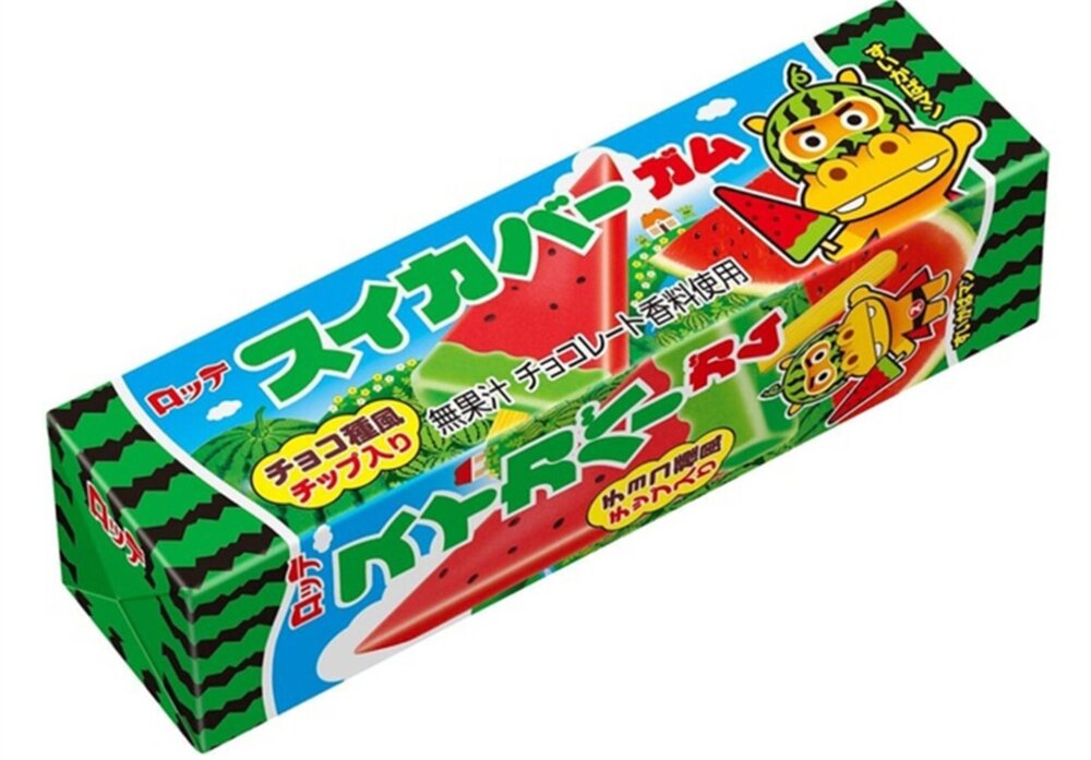 Lotte Watermelon bar жевательная резинка Арбуз 26,1 гр