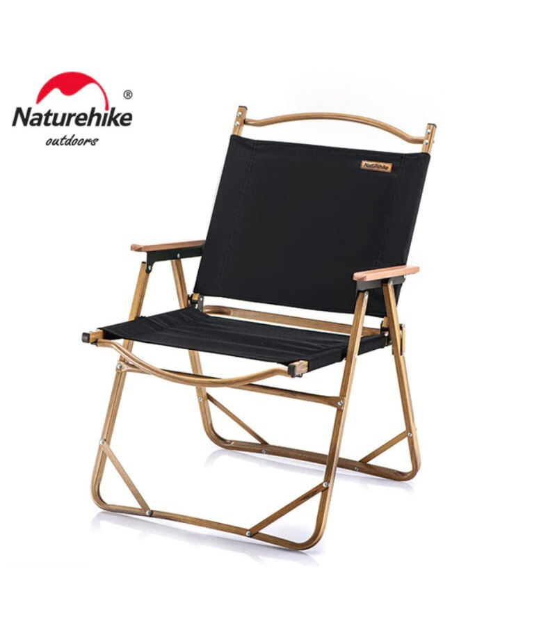 Кресло туристическое Naturehike MW02, складное, черное, до 120 кг
