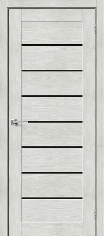 Межкомнатная Дверь с Экошпоном Bravo Браво-22 Bianco Veralinga / Black Star 800x2000мм (Полотно 1шт) / Браво.