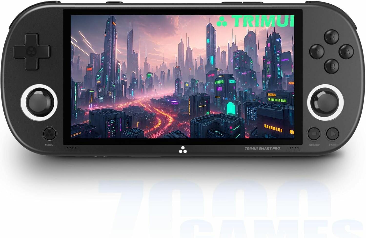 Портативная игровая консоль Trimui Smart Pro с диагональю экрана 4,96 дюйма, системой Linux, процессором 133 P, поддержкой SD-карты 64G, многопользовательской онлайн-битвой по Wi-Fi (черный)