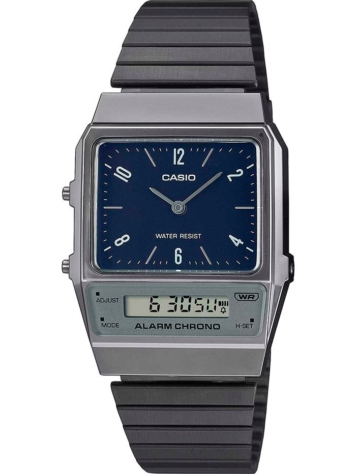 Наручные часы CASIO Collection, черный, синий, серый — фото 1