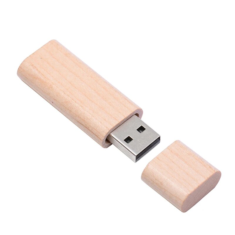 Деревянная/бамбуковая USB-флешка JASTER 2.0 4 ГБ, Maple D