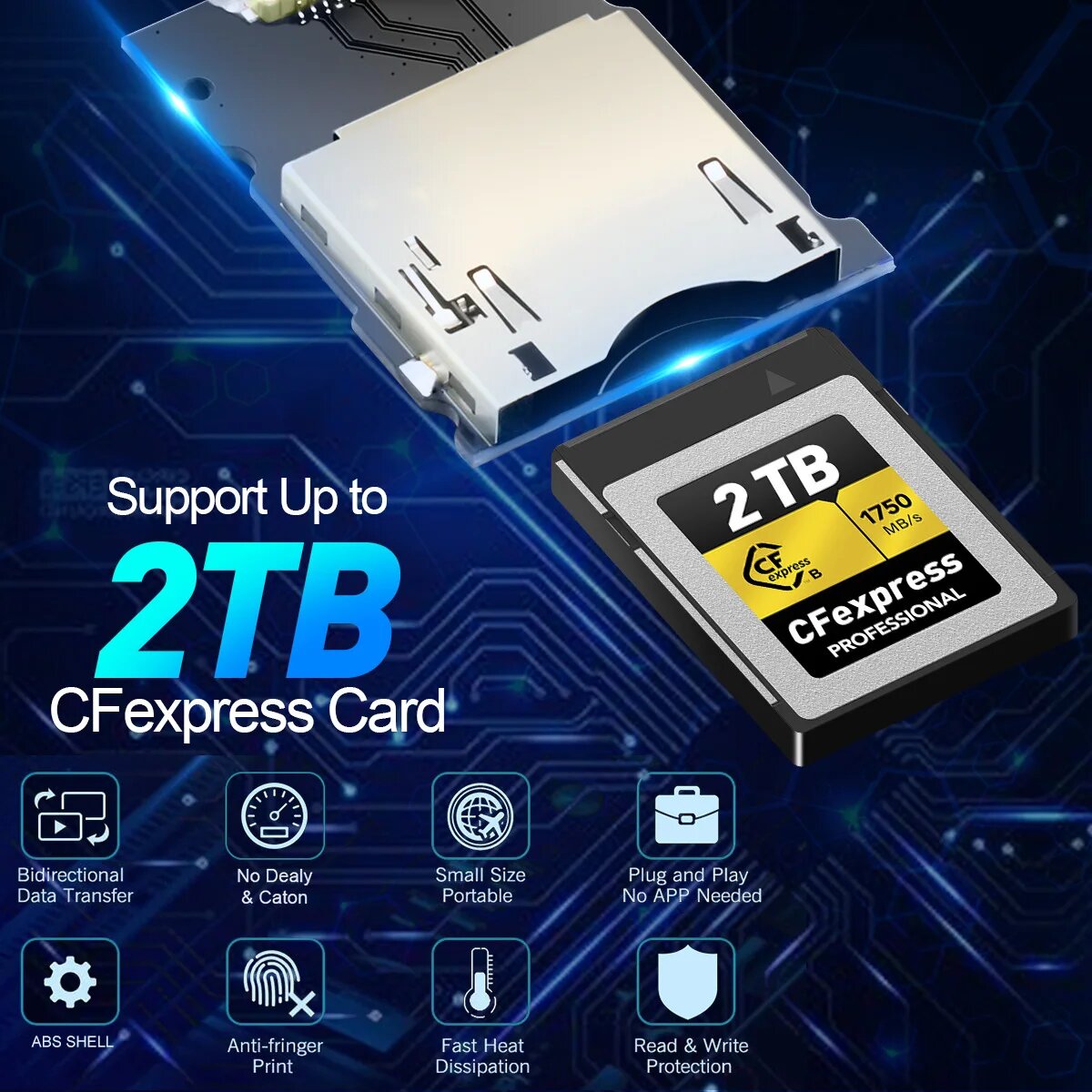 Адаптер CFexpress Type-B USB 3.1 Gen 2 Type-C, белый — фото 1