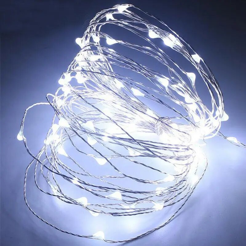 Светодиодная гирлянда 5M 50LED, белый свет