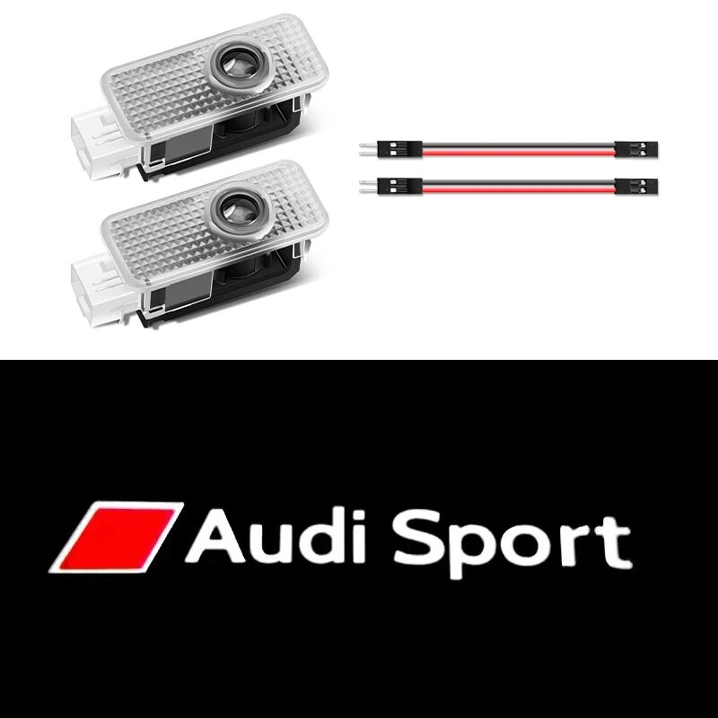 2 шт. Светодиодные дверные фонари Audi Sport Sline