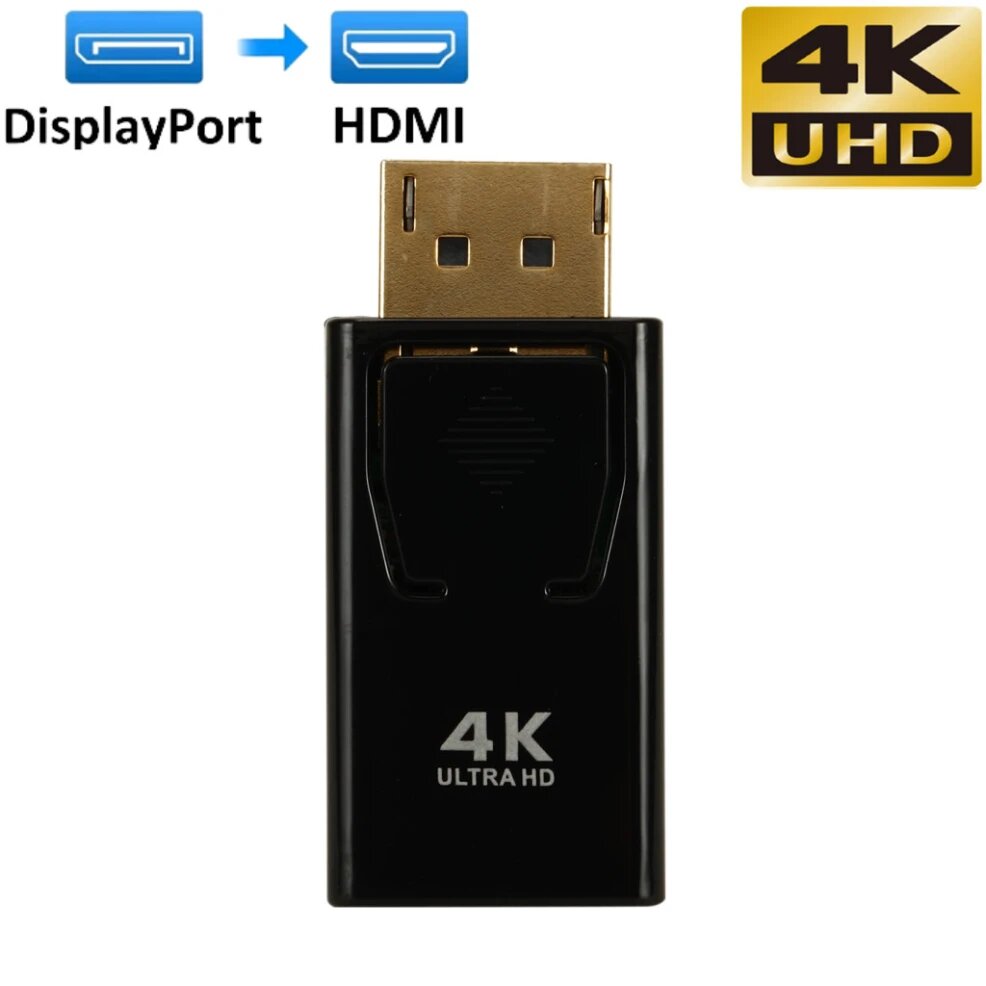 Адаптер DP на HDMI 4K 1080P черный 4K DP to HDMI