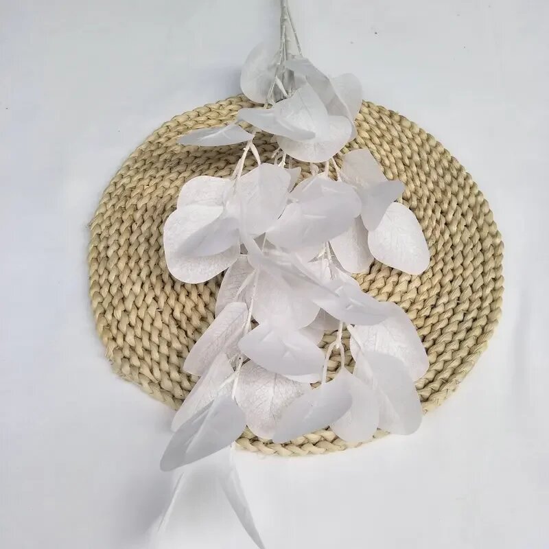 Искусственный шелковый цветок яблони 88 см White-1PC