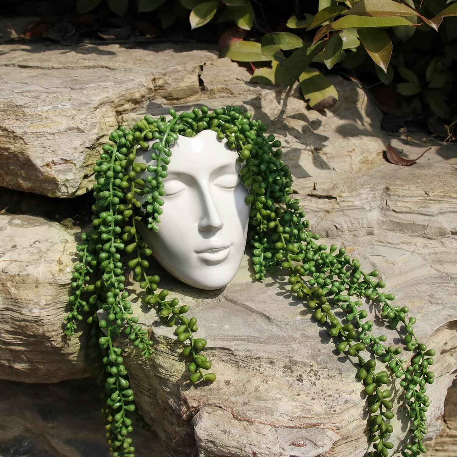 Фитомодуль для цветов на стену, Керамический цветочный горшок, белое