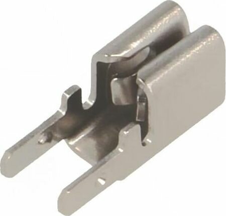 Наконечник KEYSTONE 3577 плоский 6,4мм 0,5-0,8мм "мама" двойной THT латунь 1 шт