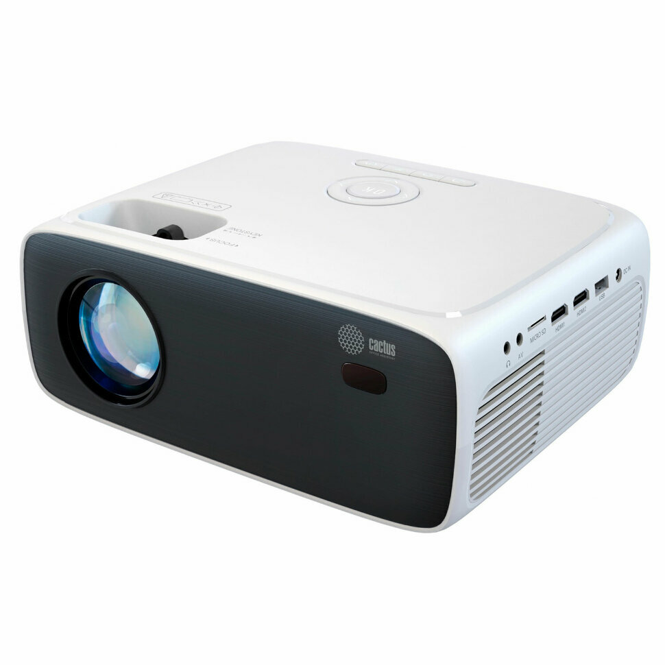 Проектор CACTUS CS-PRM.07WT. WUXGA, LCD, 1920x1080, 16:9, 3200 лм, 1500:1, 1,16 кг, 354998